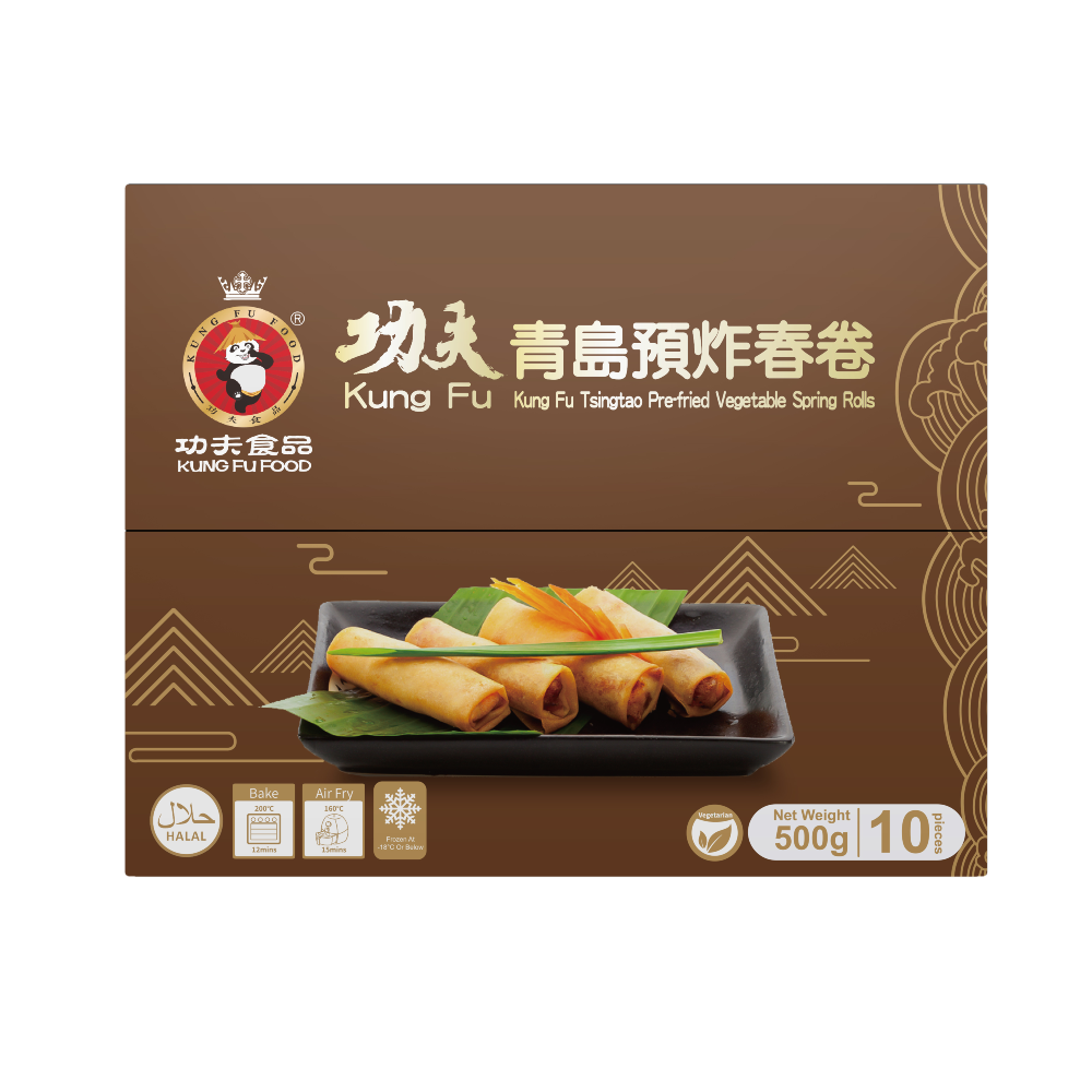 KUNGFU Tsingtao Pre-fried Vegetable Spring Roll 500g (Frozen) (Case 20 ...