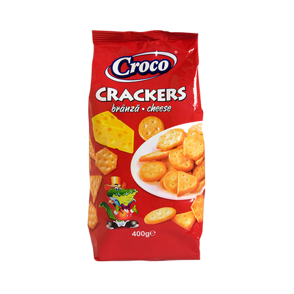 CROCO Cheese Flavoured Crackers 400g (Case 12) – Longdan Wholesale