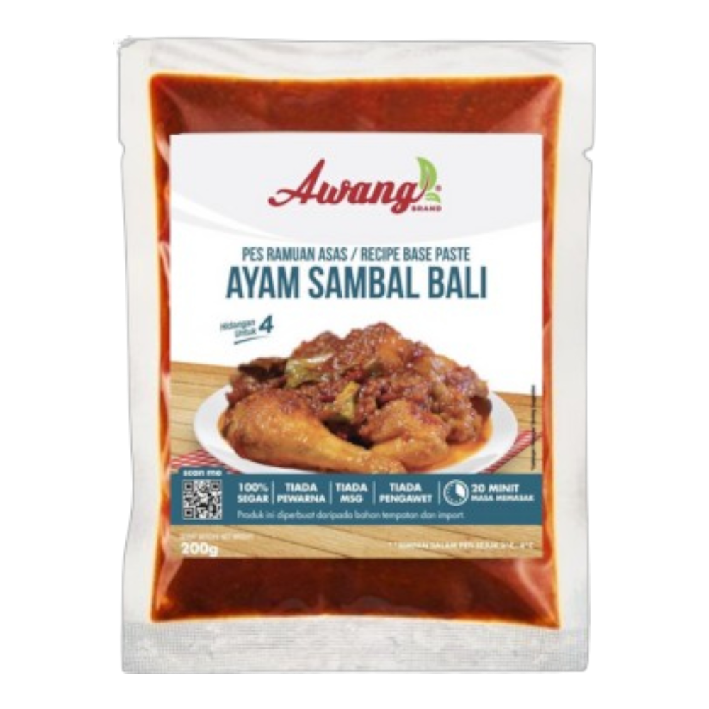 Awang Brand Balinese Sambal Chicken Base Paste 200g (Case 24) – Longdan ...