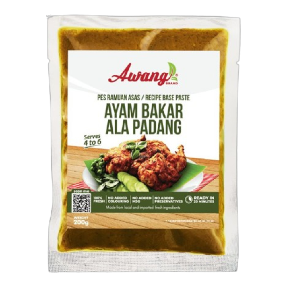 Awang Brand Padang Indo Grilled Spicy Chicken Base Paste 200g (Case 24 ...