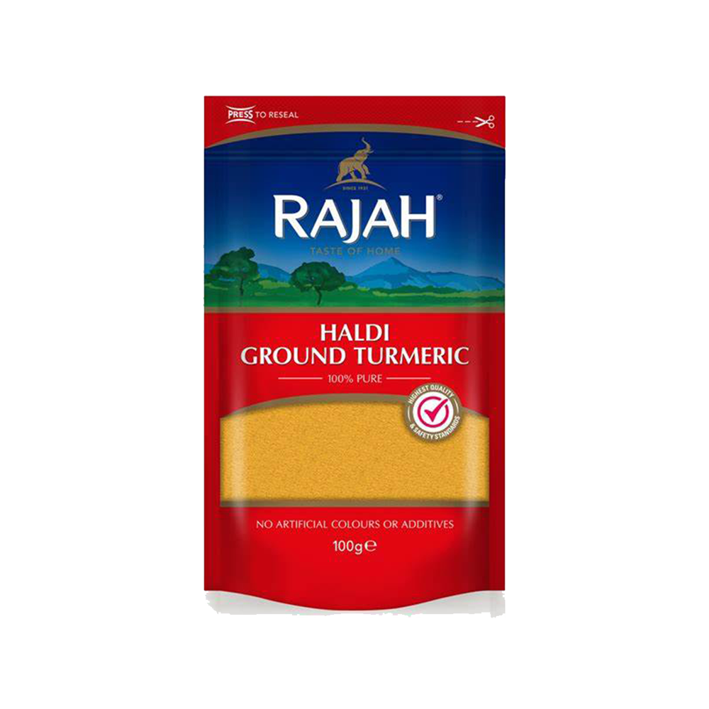 RAJAH Ground Haldi 100g (Case 10) – Longdan Wholesale