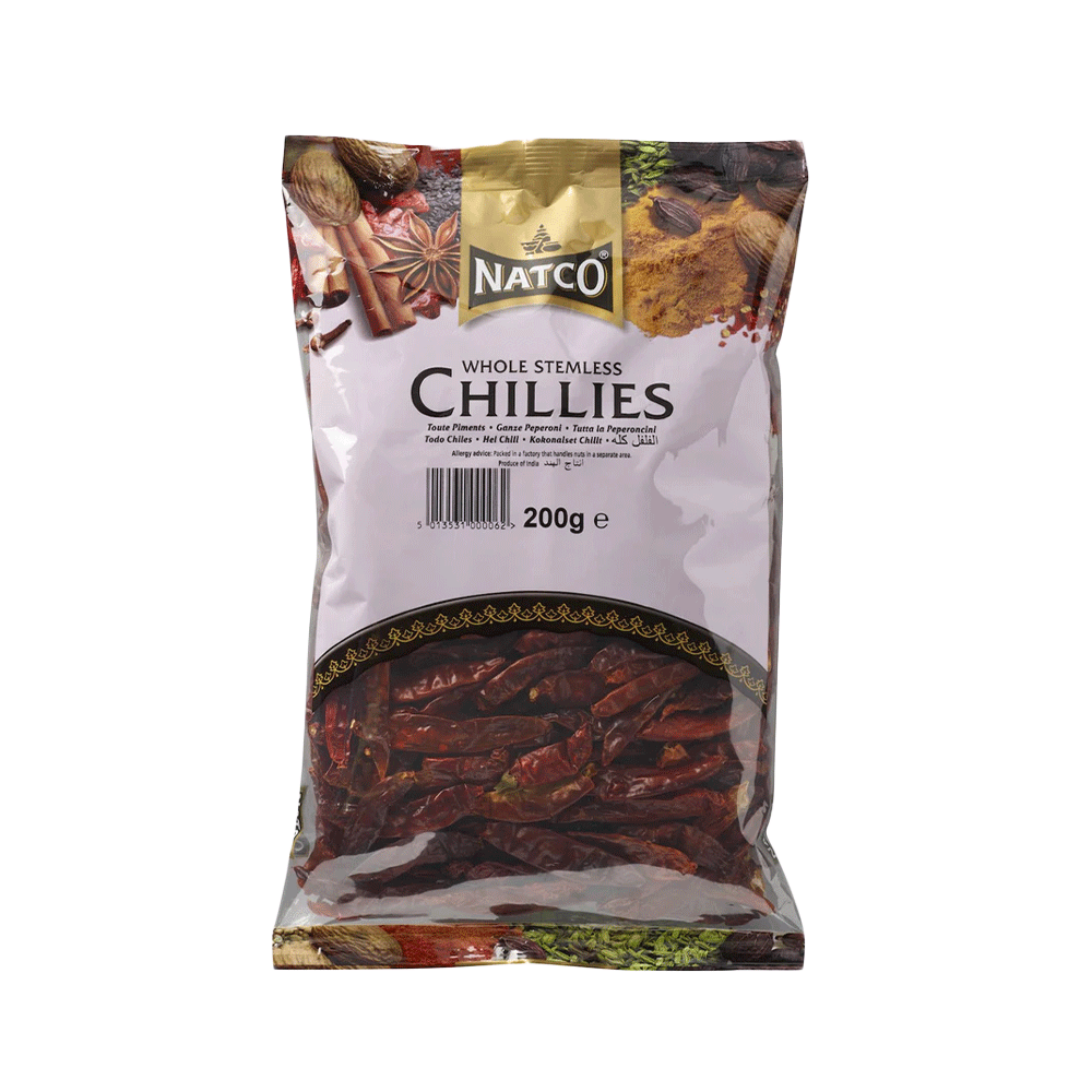 NATCO Chilli Whole Stemless 200g (Case 10) – Longdan Wholesale
