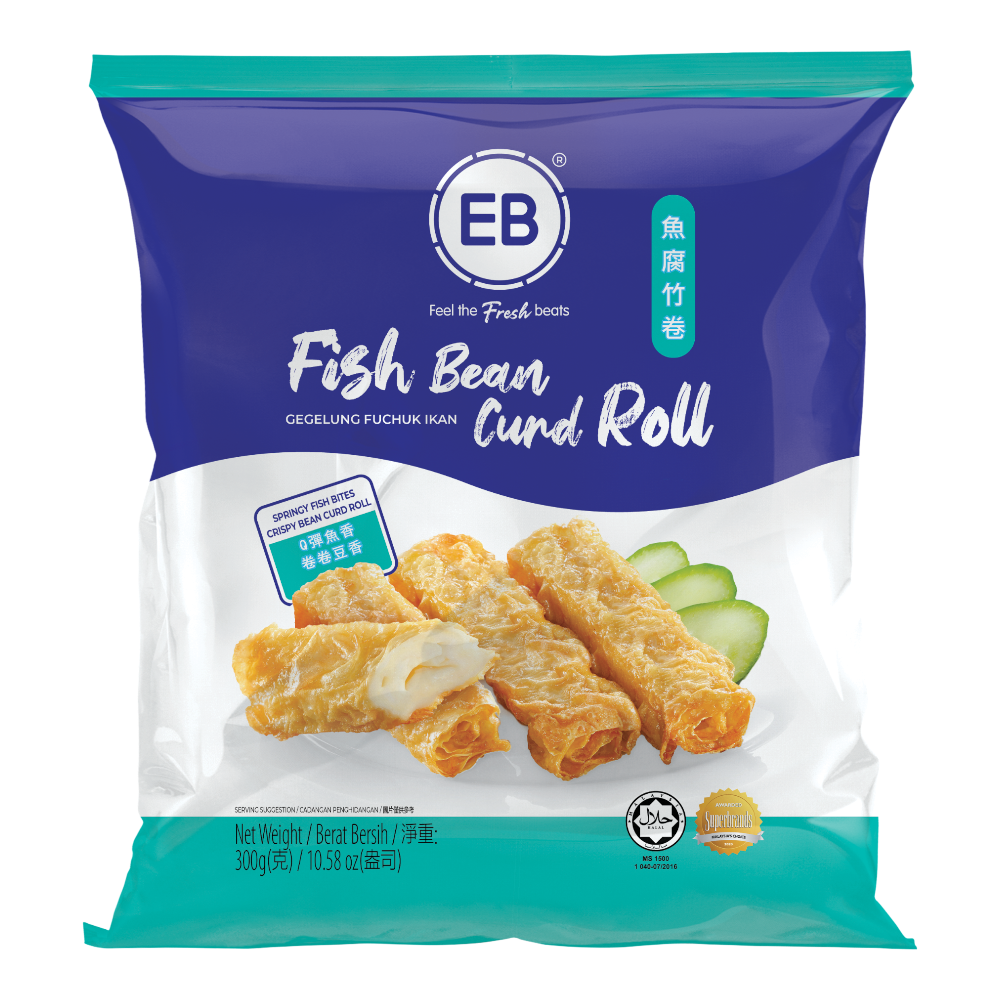 EB Fish Bean Curd Roll 300g (Frozen) (Case 12) – Longdan Wholesale