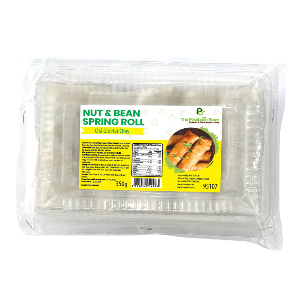 The Plantbase Store Nut & Bean Spring Roll 350g (Frozen) (Case 20 ...