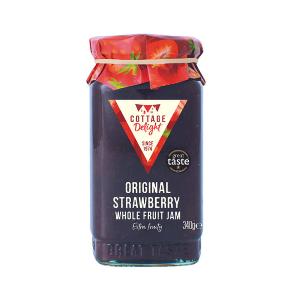 COTTAGE DELIGHT Original Strawberry Whole Fruit Jam 340g (Case 12 ...
