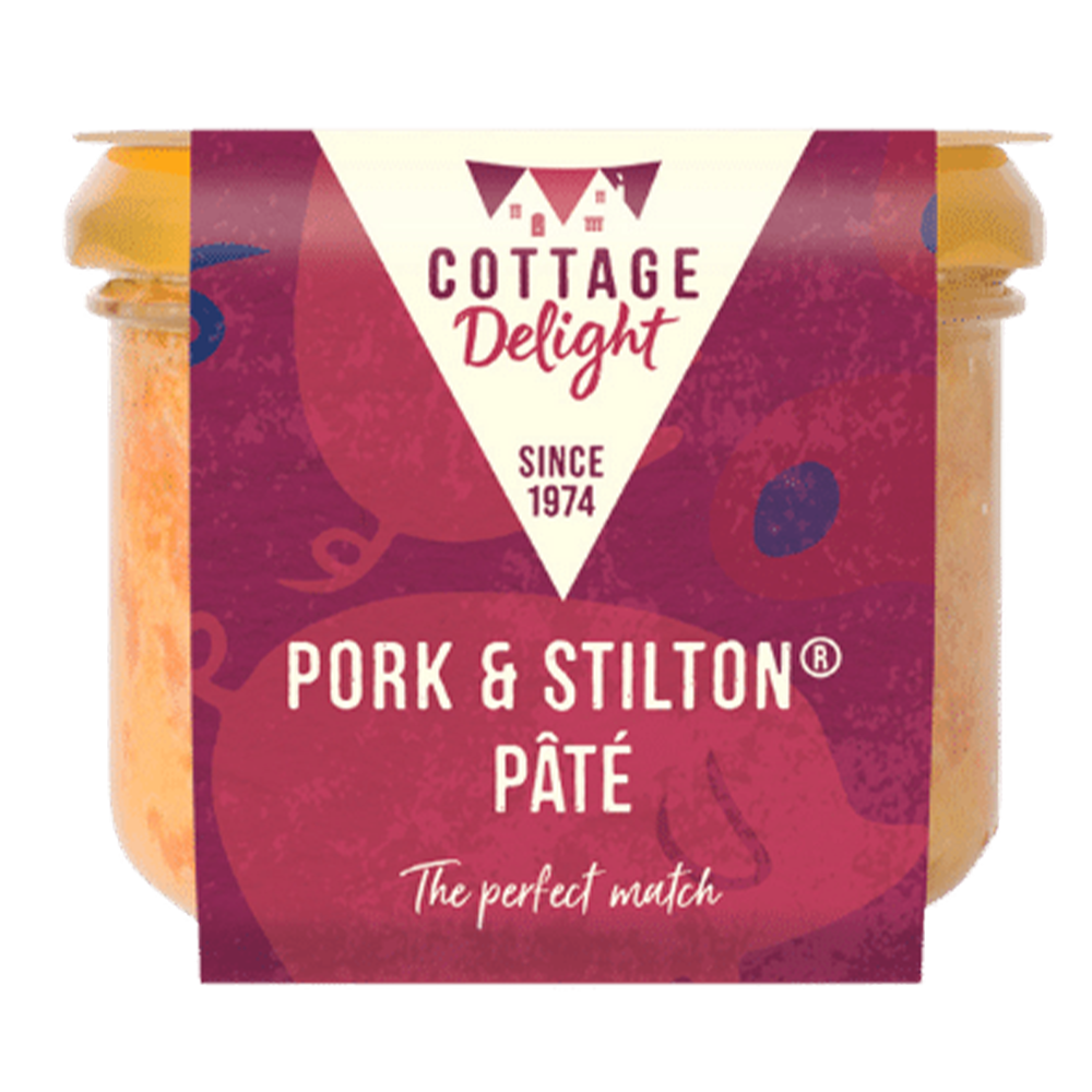 COTTAGE DELIGHT Pork & Stilton Pate 180g (Case 12) – Longdan Wholesale