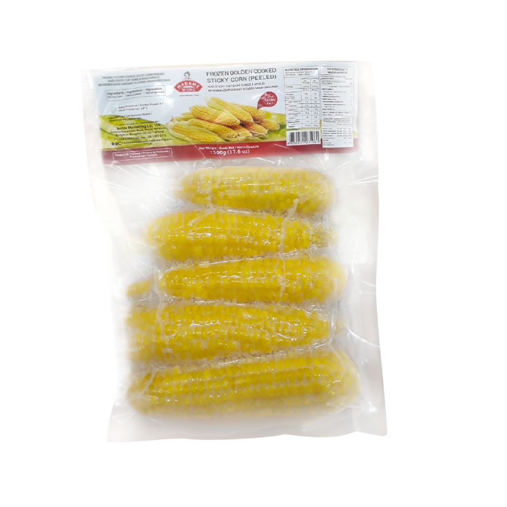Madame Wong Frozen Yellow Cooked Sticky Peeled Corn 500G (Case 30 ...